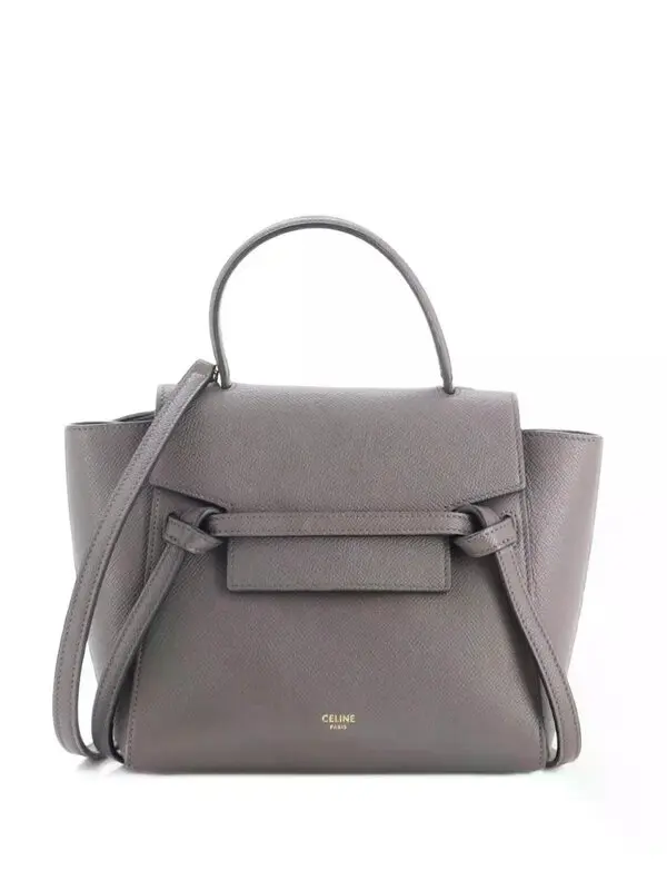 Celine Belt Bag Textured Leather Nano Shoulder Bag