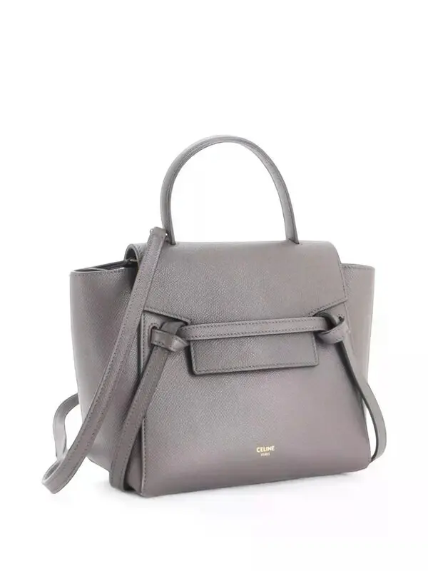 Celine Belt Bag Textured Leather Nano Shoulder Bag