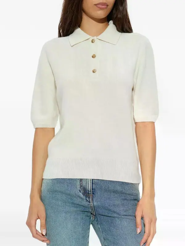 Balmain Short-sleeve Wool Polo Shirt