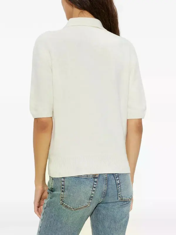 Balmain Short-sleeve Wool Polo Shirt
