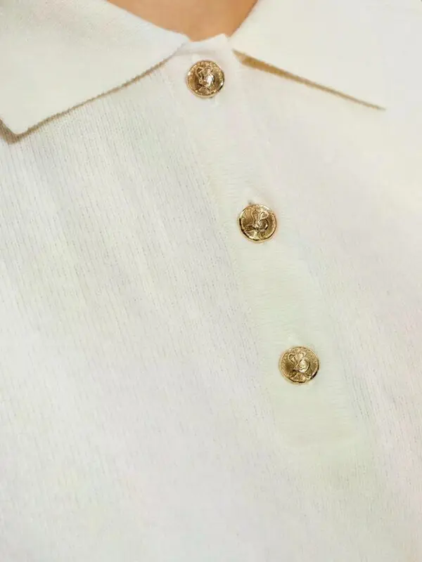 Balmain Short-sleeve Wool Polo Shirt