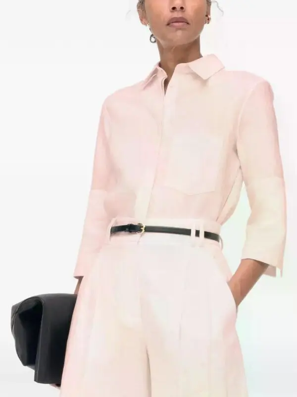 Another Tomorrow French Cuff Blouse