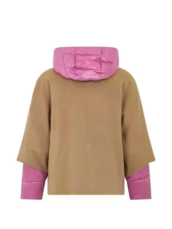 Herno Hooded Layered-sleeve Jacket