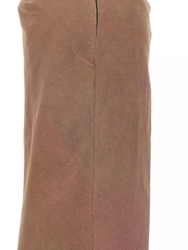 DIESEL® Draped Denim Midi Skirt