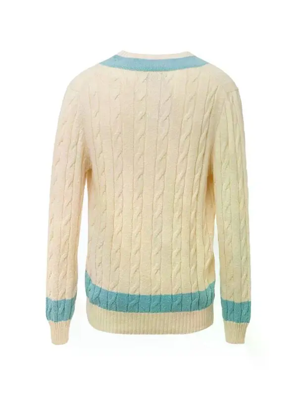 GRAN SASSO Cable-knit V-neck Sweater