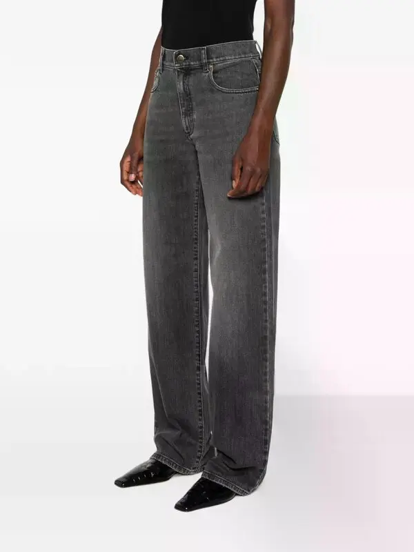 Fabiana Filippi Logo-embroidered Wide-leg Jeans