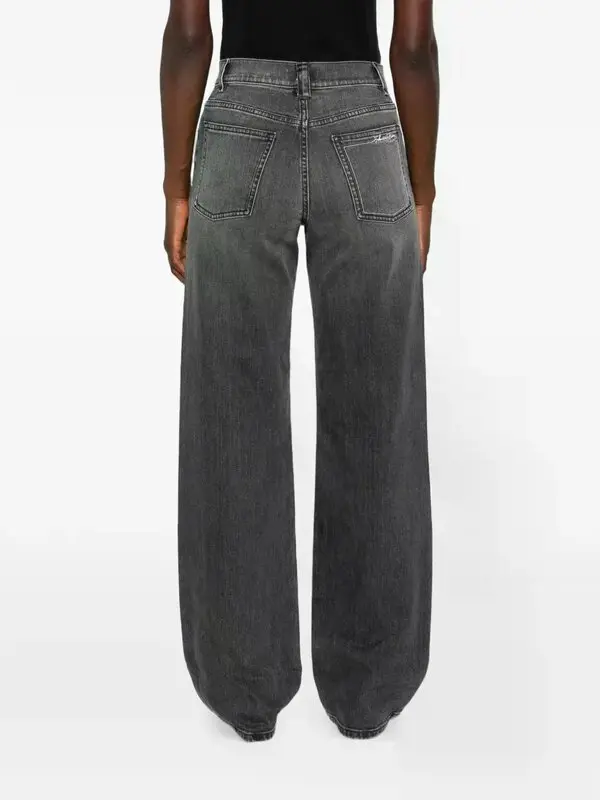 Fabiana Filippi Logo-embroidered Wide-leg Jeans