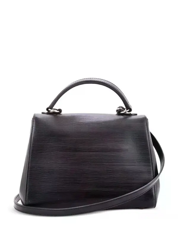 LOUIS VUITTON Cluny Top Handle Bag Epi Leather Bb Satchel - Black