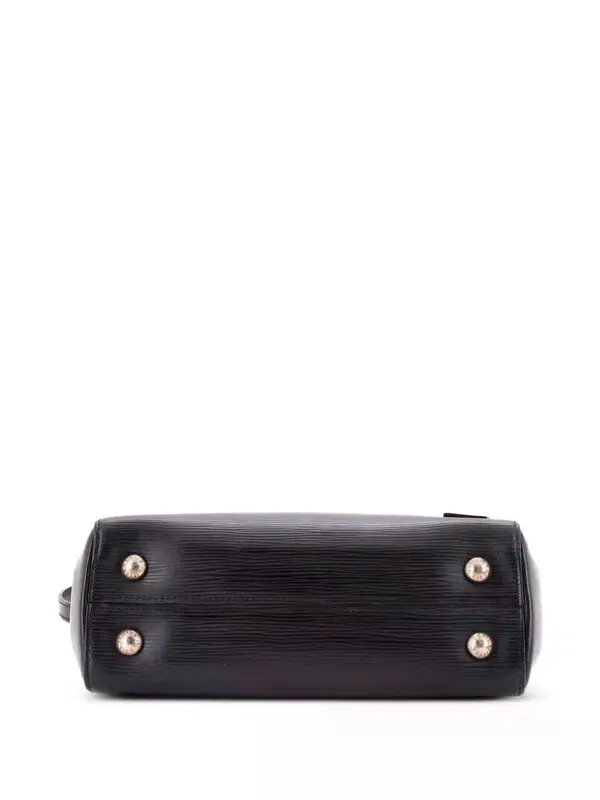 LOUIS VUITTON Cluny Top Handle Bag Epi Leather Bb Satchel - Black