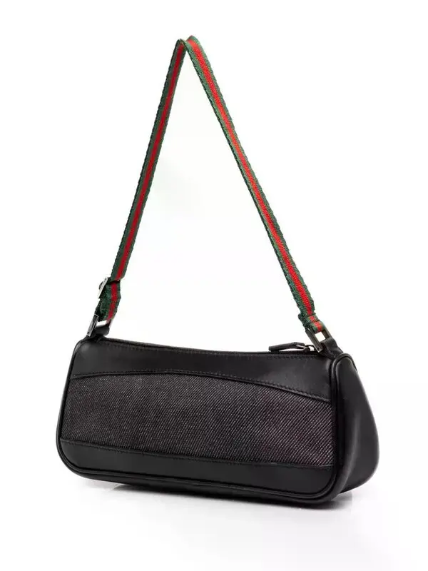 Gucci 2000-2015 Denim Web Shoulder Bag