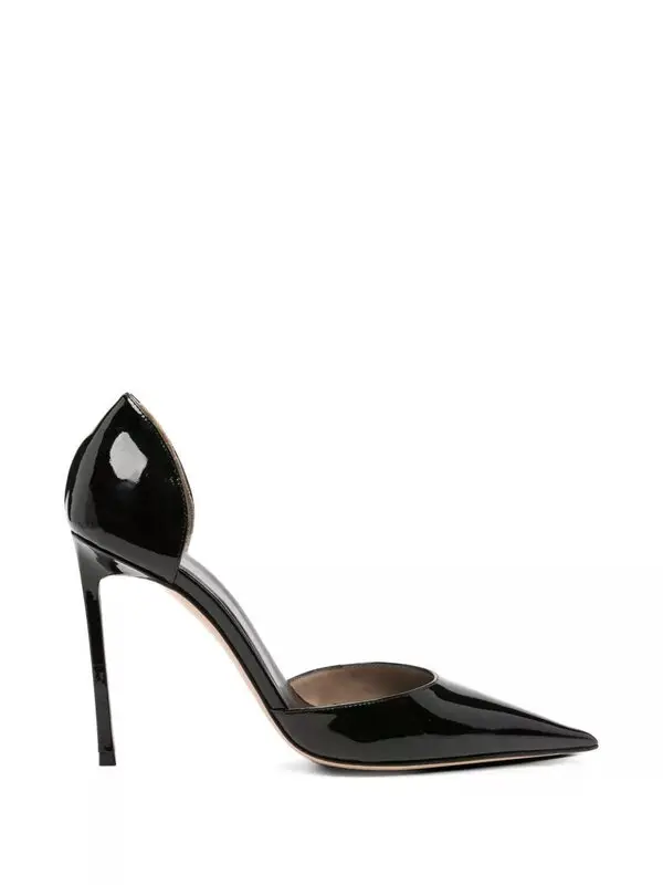 TOM FORD Patent-finish D'orsay Pumps - Black