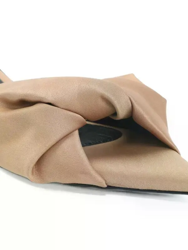 Carven Knotted Pointed-toe Sandals
