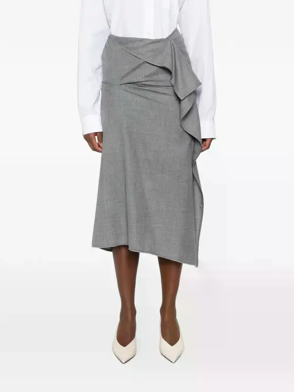 Victoria Beckham Draped Tailored Skirt