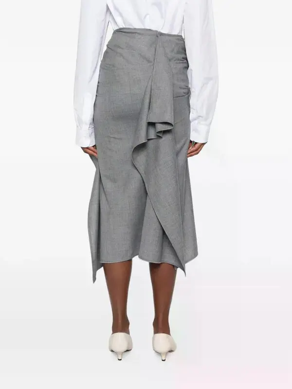 Victoria Beckham Draped Tailored Skirt