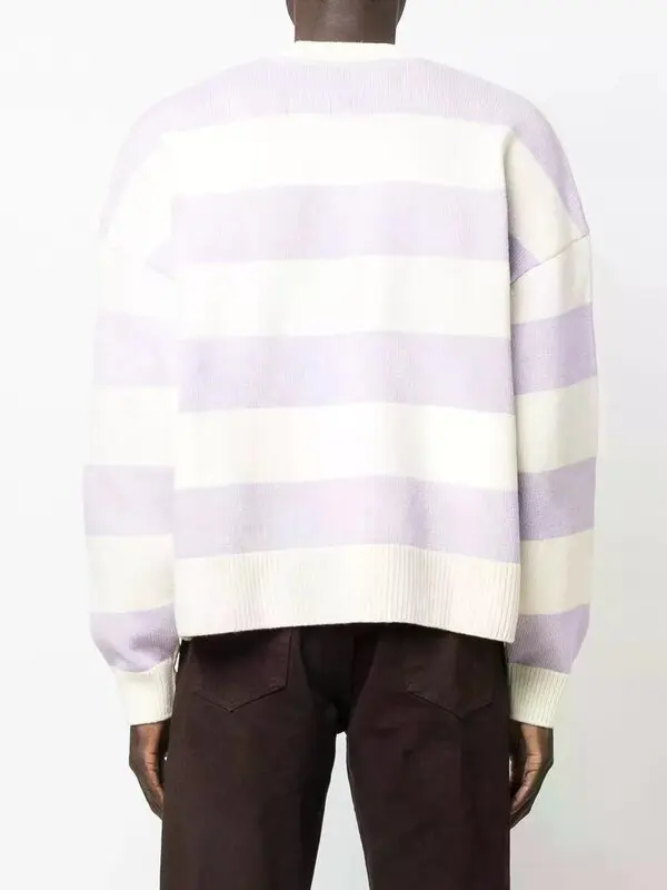 Palm Angels Coral Mix Knit Sweatshirt