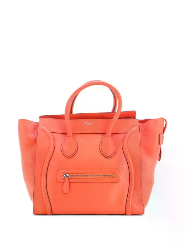 Celine Luggage Bag Grainy Leather Mini Tote Bag