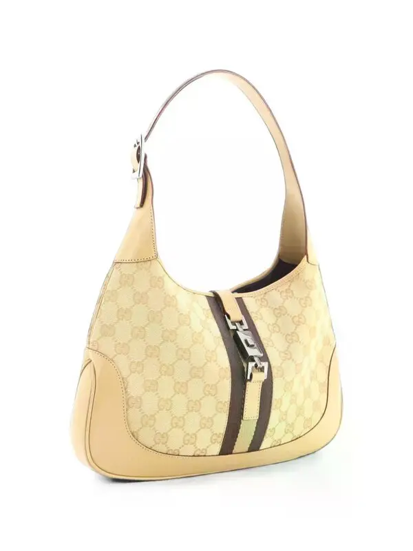 Gucci Web Jackie O Gg Canvas Medium Hobo Bag