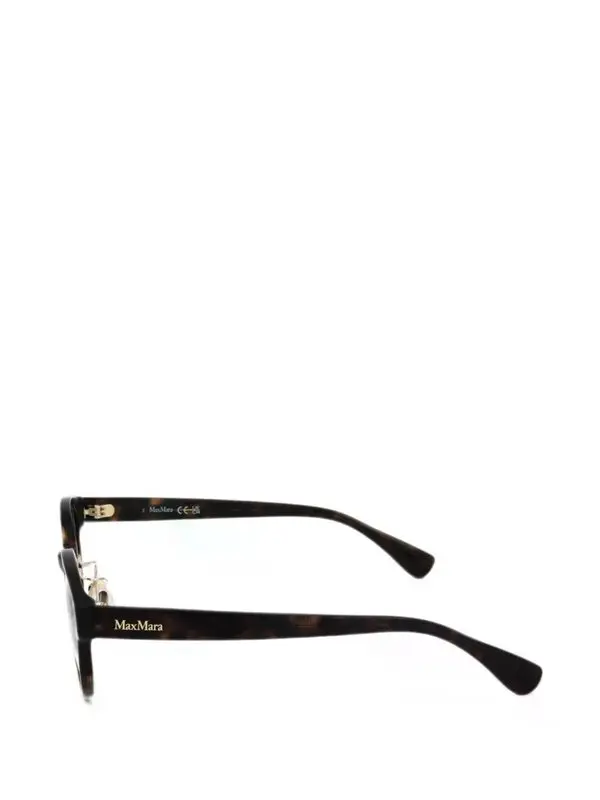 Max Mara Round-frame Glasses - Brown