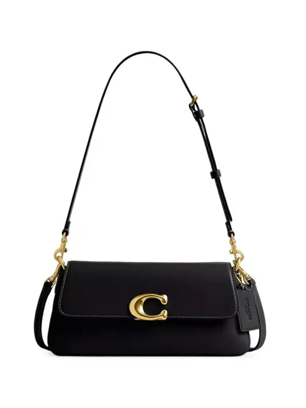 COACH Jet Leather Shoulder Bag - Black