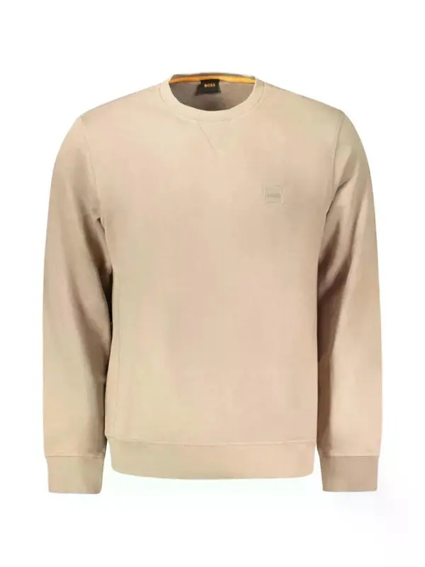BOSS Logo-patch Crew-neck Sweatshirt