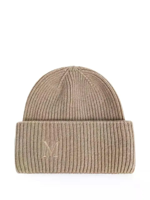 Max Mara Retina Ribbed-knit Beanie Hat