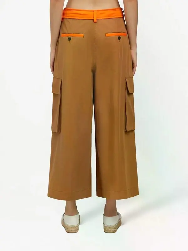 Palm Angels Cropped Cargo Trousers