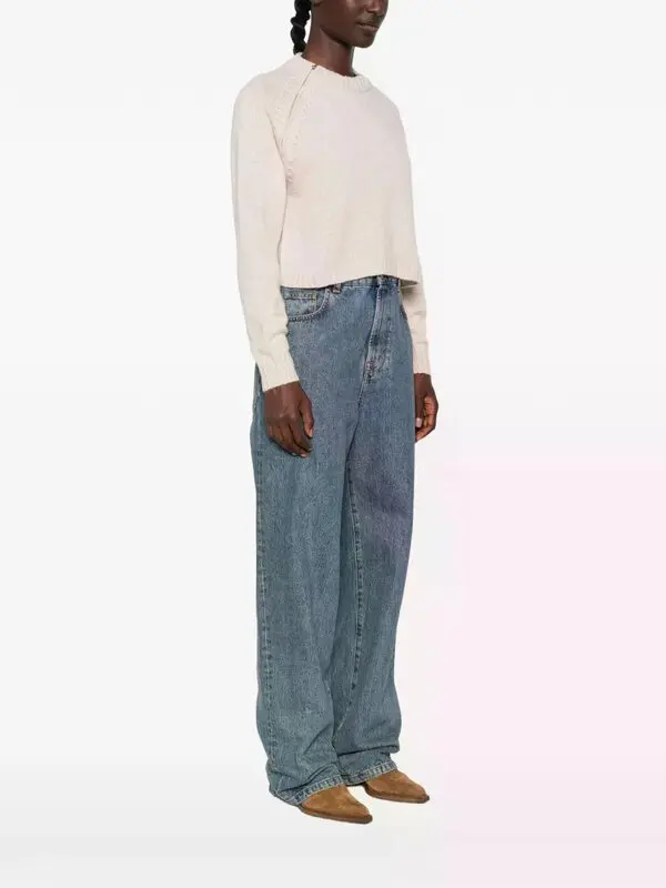 Ba&sh Zip-detail Cable-knit Sweater