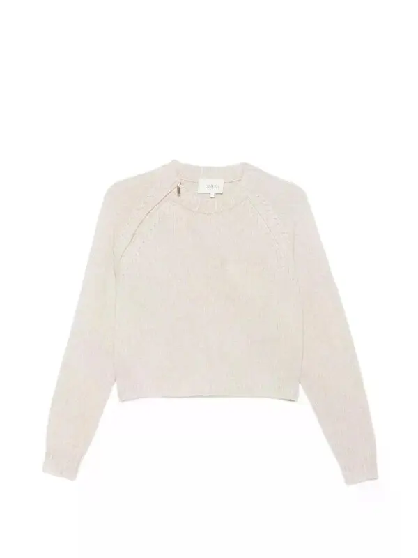 Ba&sh Zip-detail Cable-knit Sweater