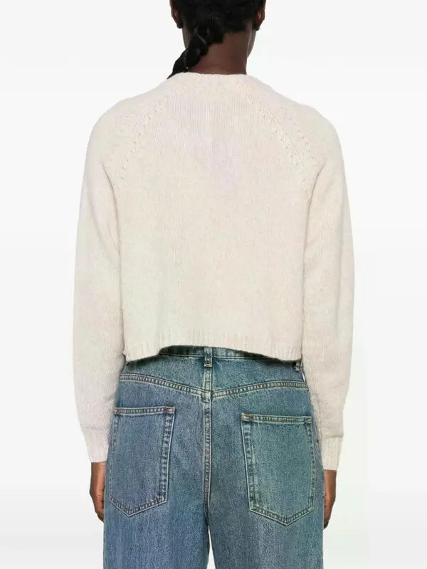 Ba&sh Zip-detail Cable-knit Sweater