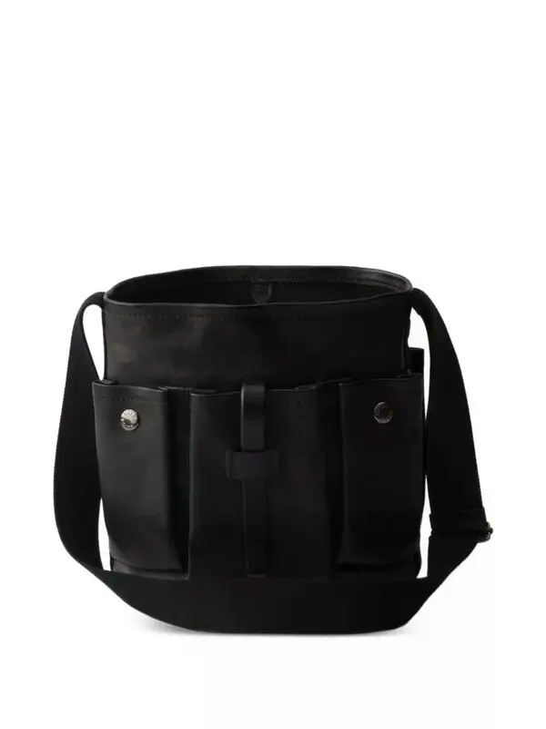 Prada Route Leather Mini-bucket Bag - Black