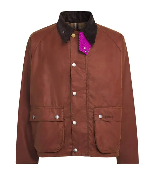 Barbour X Paul Smith Waxed Transport Windowpane Jacket