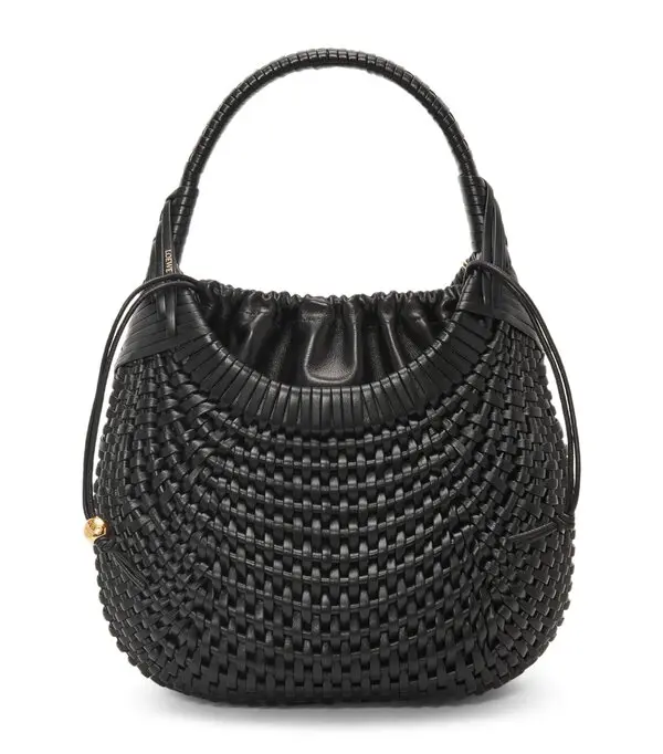 Loewe Leather Diamond Top-handle Bag - Black
