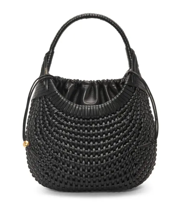Loewe Leather Diamond Top-handle Bag - Black