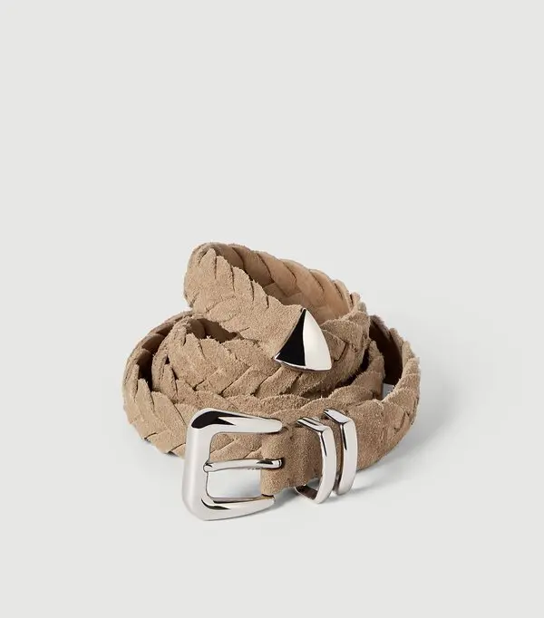 Brunello Cucinelli Leather Braided Belt