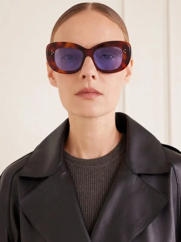 Celine Diane Round-frame Acetate Sunglasses