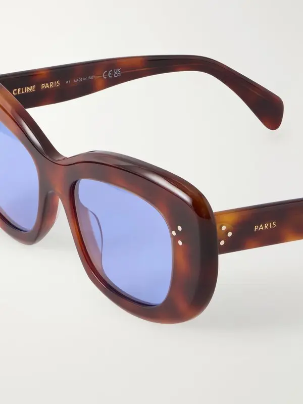 Celine Diane Round-frame Acetate Sunglasses