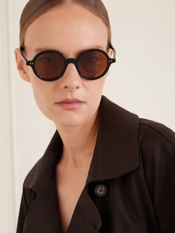 Celine Circle Round-frame Acetate Sunglasses