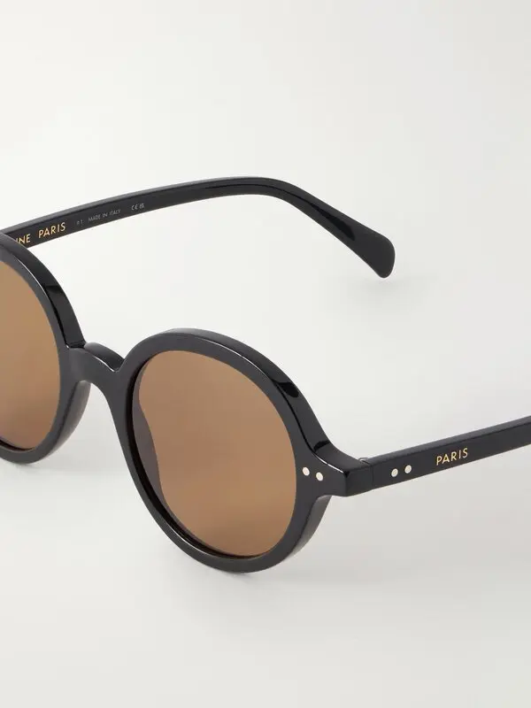 Celine Circle Round-frame Acetate Sunglasses