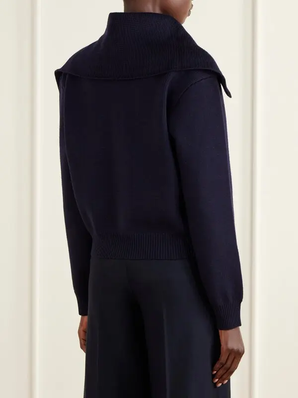 RÓHE Wool-blend Zip-up Cardigan