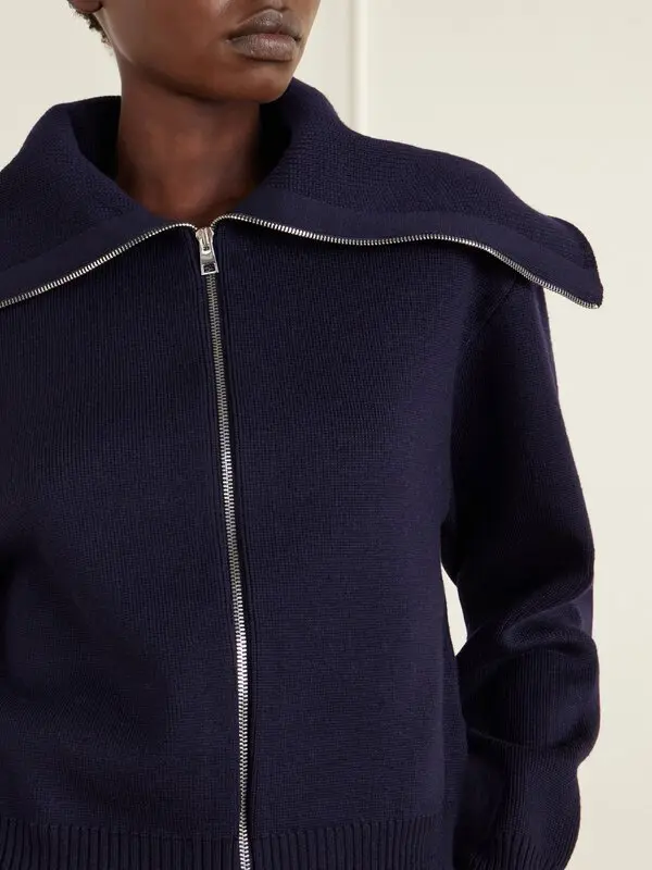 RÓHE Wool-blend Zip-up Cardigan