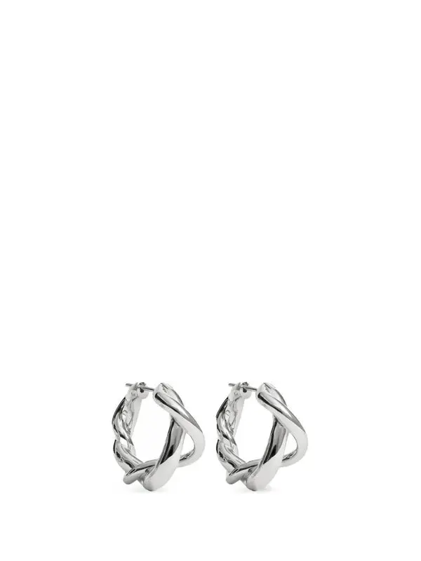 Monica Vinader Ochre Twisted Hoop Earrings