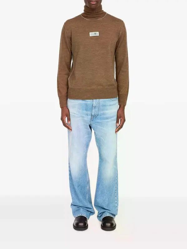 MAISON MARGIELA Logo-patch Roll-neck Sweater