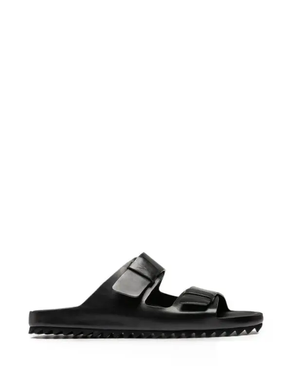 Officine Creative Agorà 010 Double-strap Leather Sandals - Black
