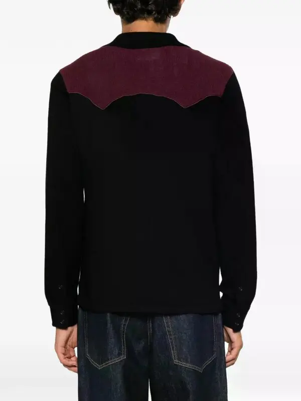 Guest In Residence Western-style Panelled Cardigan