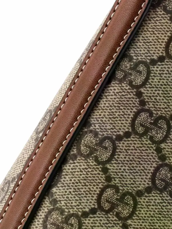 Gucci Gg Emblem Gg Coated Canvas Nano Bucket Bag