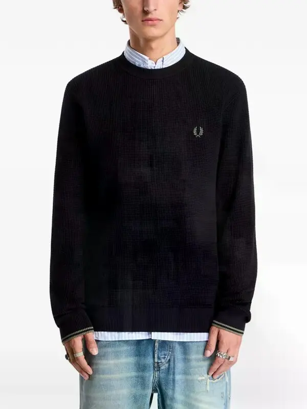 Fred Perry Waffle-stitch Sweater