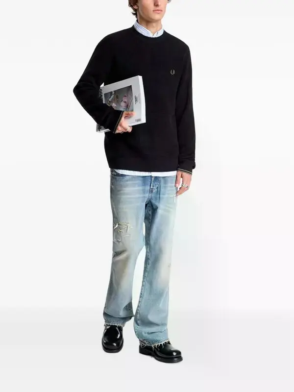Fred Perry Waffle-stitch Sweater