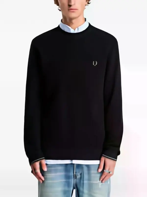 Fred Perry Waffle-stitch Sweater