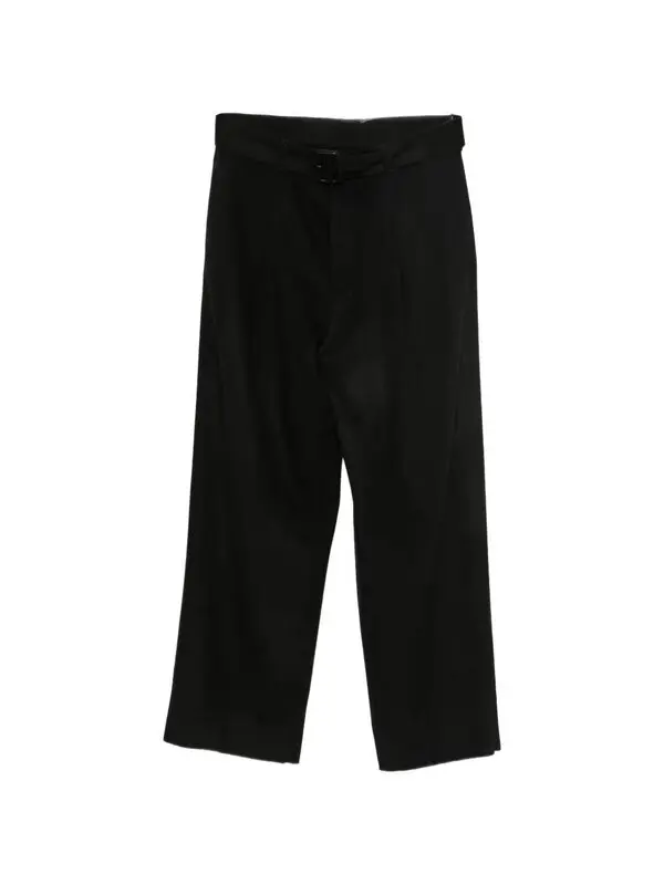 Emporio Armani Belted Pleated Trousers