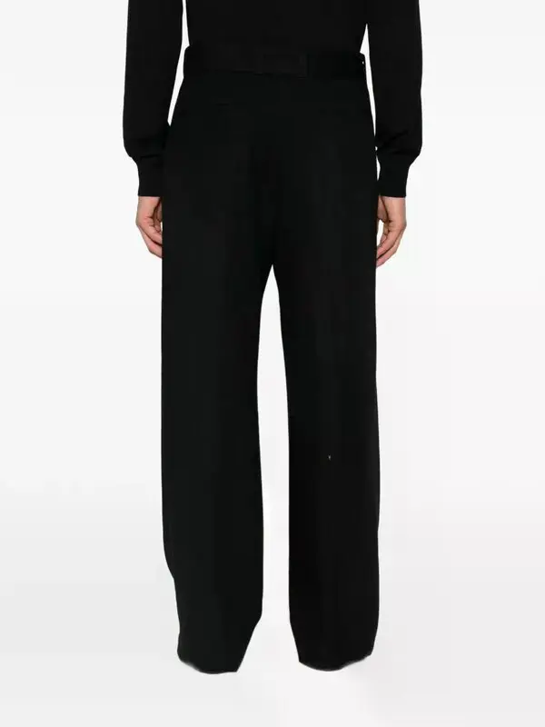 Emporio Armani Belted Pleated Trousers